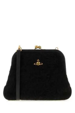 VIVIENNE WESTWOOD Fabric Vivienne Clutch - Black