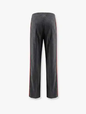 Gucci Wool Leisure Trousers With Web Insert