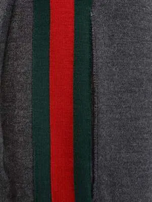 Gucci Wool Leisure Trousers With Web Insert