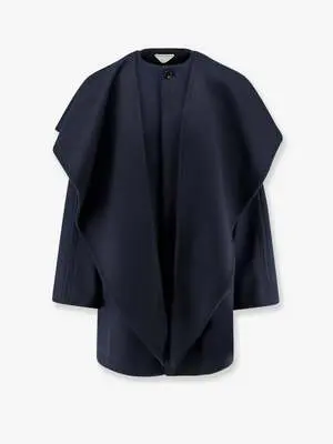 Bottega Veneta Wool And Cashmere Coat - Blue