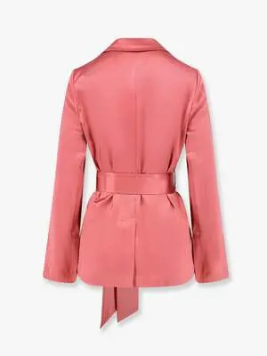 JOSEPH Doublebreasted Satin Blazer - Pink