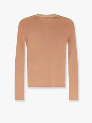 Chloé Ribbed Wool Tshirt - Pink