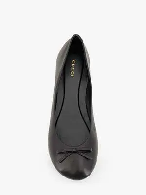 Gucci Leather And Bamboo Ballrinas