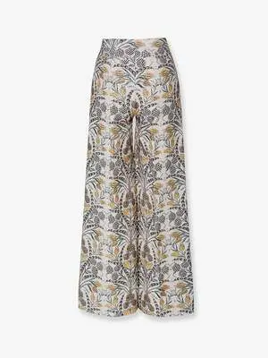 PHILIPPA 1970 Jazmin Printed Cotton Trousers