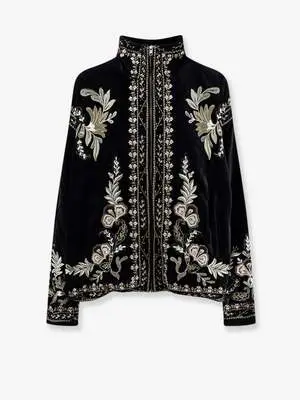 SCARLETT POPPIES Ellen Velvet Jacket - Black
