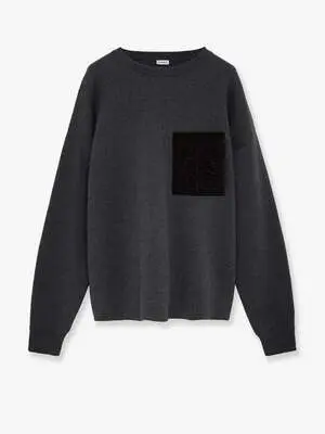Loewe Anagram Cotton Blend Sweatshirt - Grey