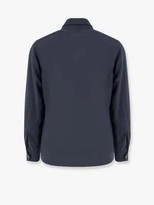 Aspesi Virgin Wool Blend Shirt/jacket With Thermal Insulation