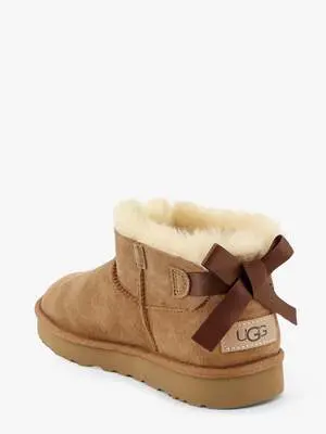UGG Ultra Mini Bailey Bow Suede Ankle Boot