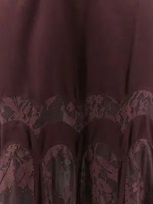 Zimmermann Valiant Silk And Lace Blend Long Skirt