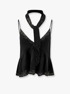 SCARLETT POPPIES Hedvig Viscose Top With Scarf