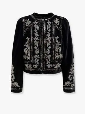 SCARLETT POPPIES Saga Velvet Jacket - Black