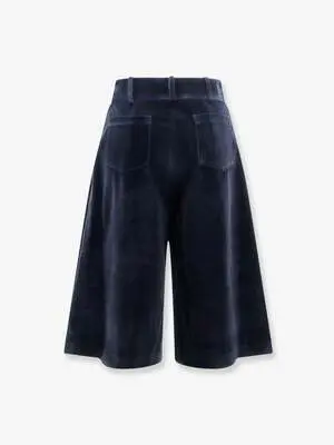 ACTUALEE Velvet Bermuda Shorts
