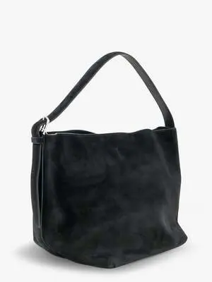 TOTEME Medium Belted Suede Shoulder Bag