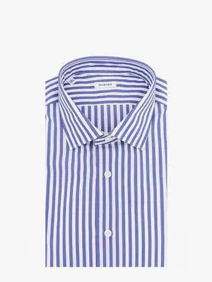 NUGNES 1920 Striped Cotton Shirt - Blue