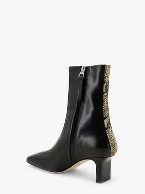 AeydĒ Leather Ankle Boots - Black