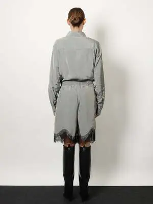 THE FRANKIE SHOP Baxter Viscose Bermuda Shorts
