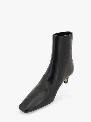TOTEME Leather Boots - Black