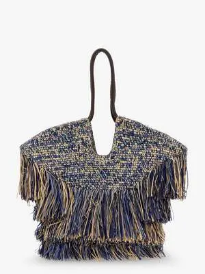 Zimmermann Goldentime Raffia Shoulder Bag