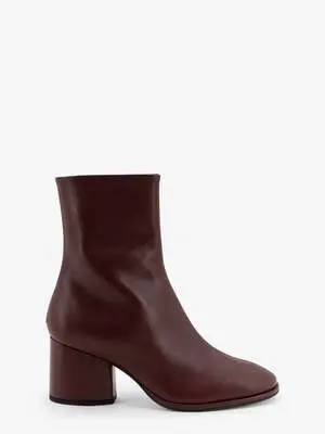 AeydĒ Leather Ankle Boots - Red
