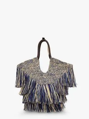 Zimmermann Goldentime Raffia Handbag