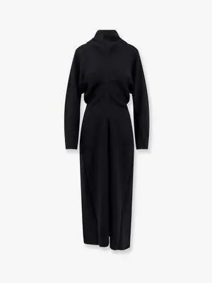 TOTEME Viscose Dress With Scarf - Black
