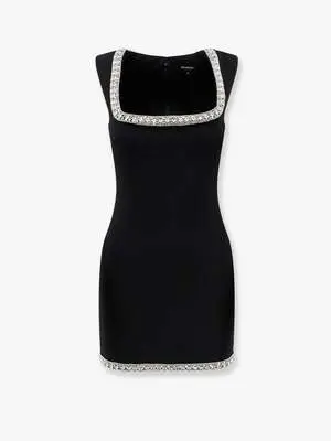 Retrofete Stretch Fabric Mini Dress - Black