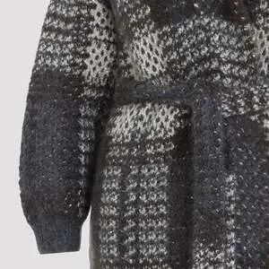 Brunello Cucinelli Macrocheck Cardigan Coat