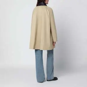 CORDERA Voluminous Camel Cotton Coat