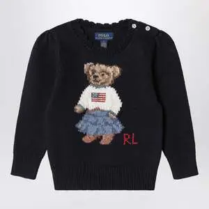 Polo Ralph Lauren Polo Bear Navy Cotton Sweater