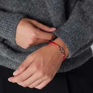 Valentino Garavani Vlogo Signature Cord Bracelet