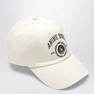 ANINE BING Jeremy Cream Cotton Baseball Cap