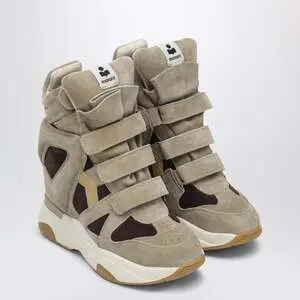 Isabel Marant Étoile Balskee Sneakers In Sand/chocolate Suede - Beige