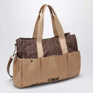 Chloé Checked Polyester Changing Bag