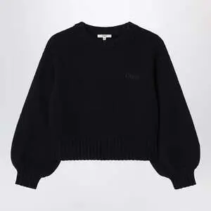 Chloé Navy Wool And Cashmere Sweater
