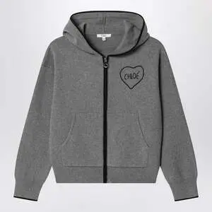 Chloé Melange Hoodie - Grey