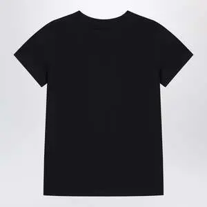 Chloé Navy Cotton T-shirt With Logo Print - Blue