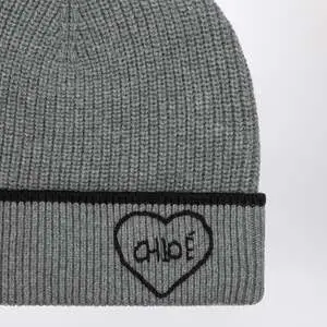 Chloé Melange Cotton And Wool Hat