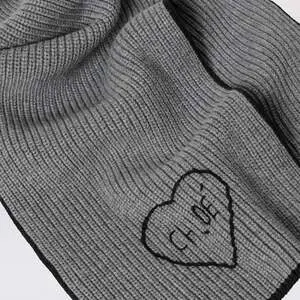Chloé Gray Mélange Scarf In Wool And Cotton