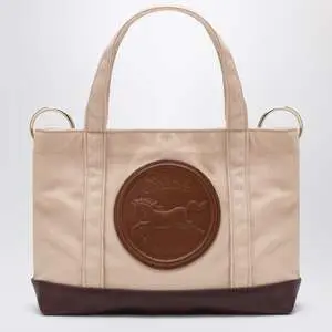 Chloé Toasted Almond Cotton Tote Bag