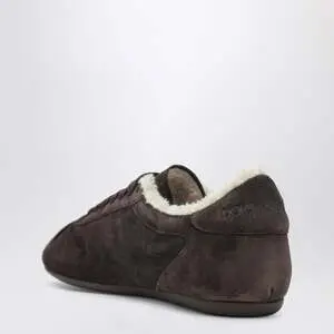 Dolce & Gabbana Ebony Ballet Sneaker In Suede
