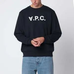 A.p.c. Standard Grand Vpc Dark Cotton Sweatshirt - Blue