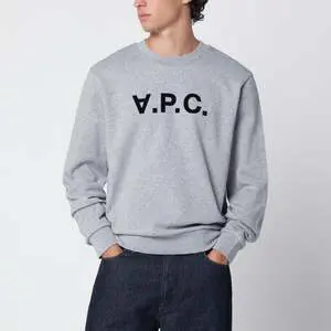 A.p.c. Standard Grand Vpc Cotton Sweatshirt - Grey