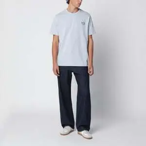 A.p.c. Rue Madame T-shirt In Blue Cotton - Light Blue