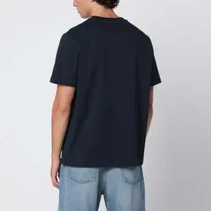 A.p.c. Rue Madame T-shirt In Navy Cotton - Blue