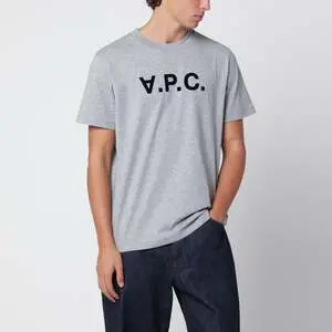 A.p.c. Standard Grand Mélange Gray Cotton T-shirt - Grey