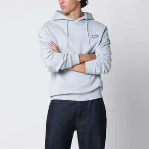 A.p.c. Blue Cotton Hoodie - Light Blue