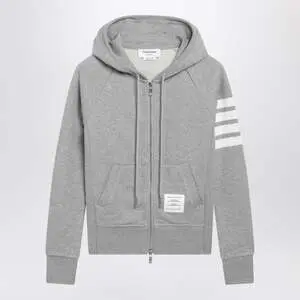 Thom Browne Light Classic Loopback Cotton Sweatshirt - Grey