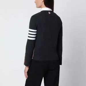 Thom Browne Classic Dark Cashmere Cardigan