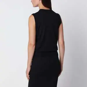 Dolce & Gabbana Cashmere And Silk Top - Black