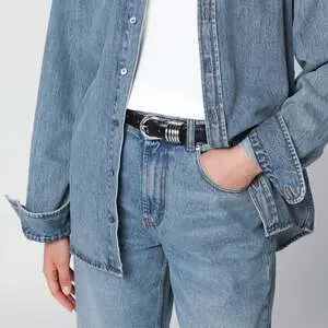 DEHANCHE Hollyhock Belt /silver In Leather